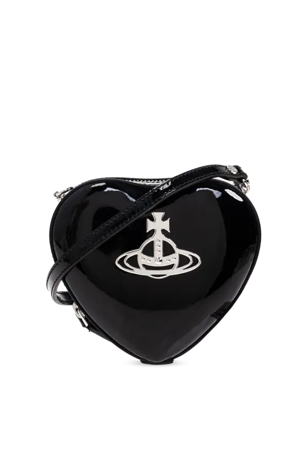 VIVIENNE WESTWOOD Heart-shaped Shoulder Bag - Black
