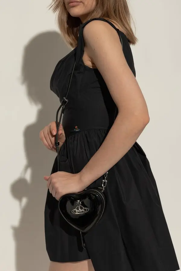 VIVIENNE WESTWOOD Heart-shaped Shoulder Bag - Black