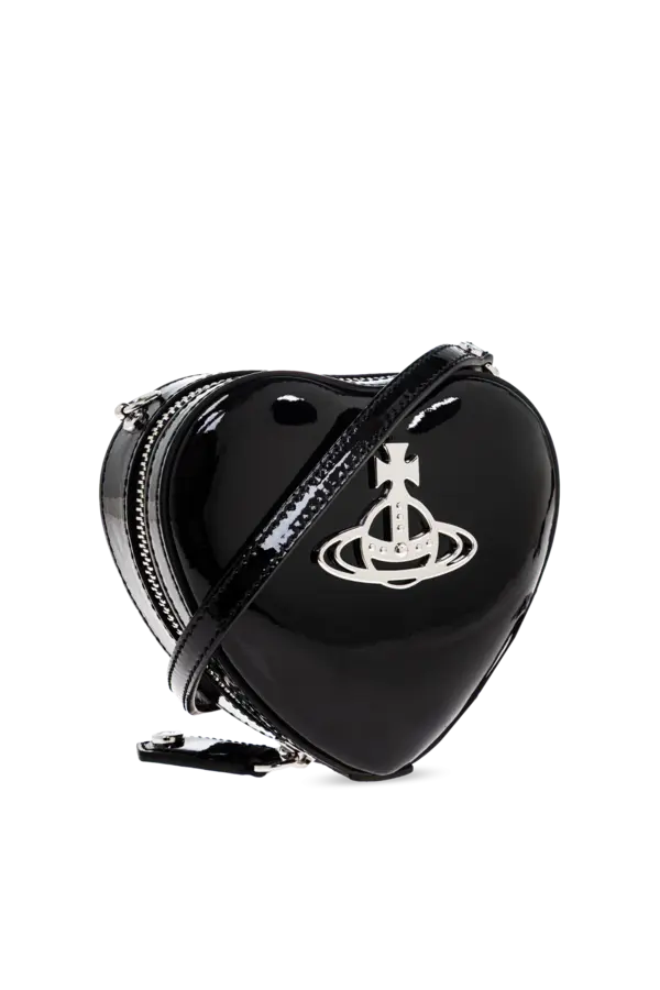 VIVIENNE WESTWOOD Heart-shaped Shoulder Bag - Black