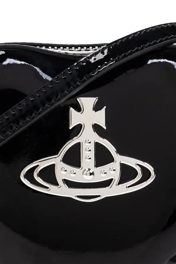 VIVIENNE WESTWOOD Heart-shaped Shoulder Bag - Black