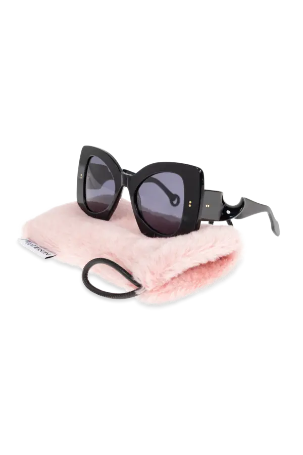 JW Anderson Square Frame Sunglasses With Wavy Temples