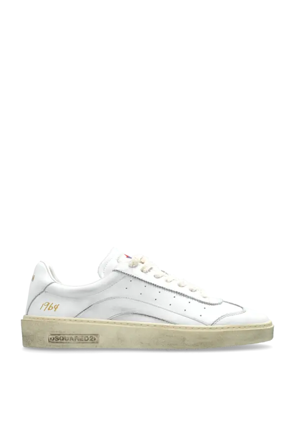 Dsquared2 Rider Leather Sneakers - White