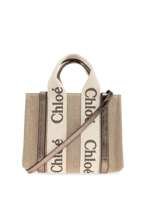 Chloé Woody Small Bag - Beige