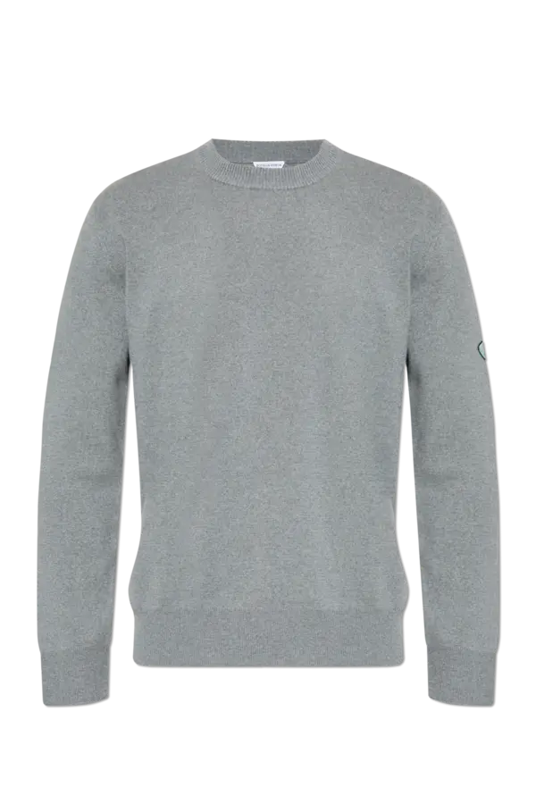 Bottega Veneta Sweater With Sleeve Patch - Grey