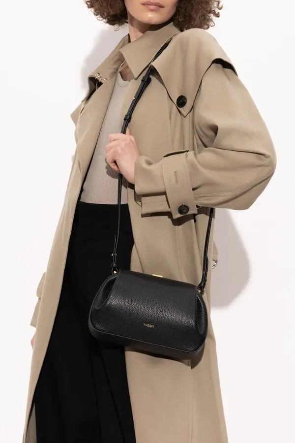 Yuzefi Oyster Mini Shoulder Bag - Black