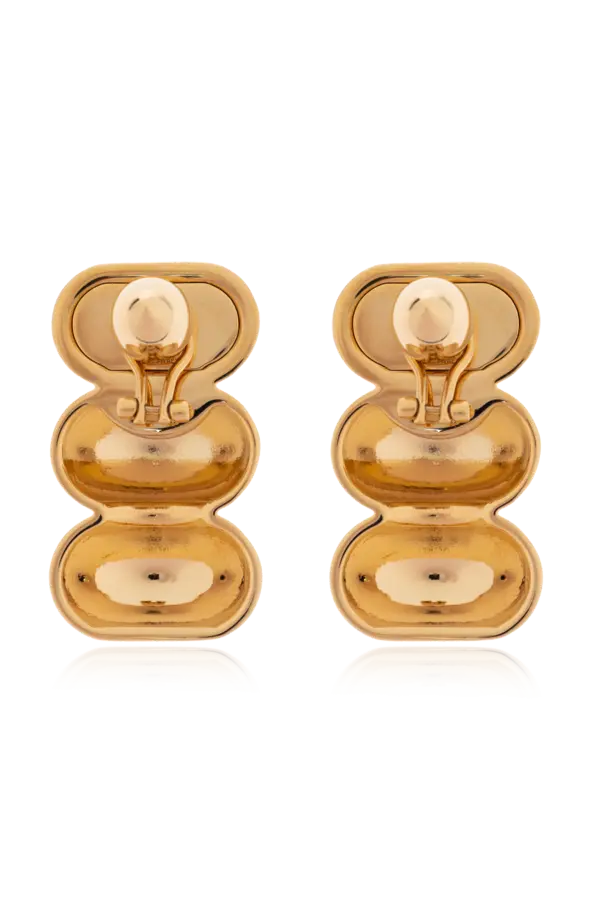 Alaïa Brass Clip-on Earrings - Gold