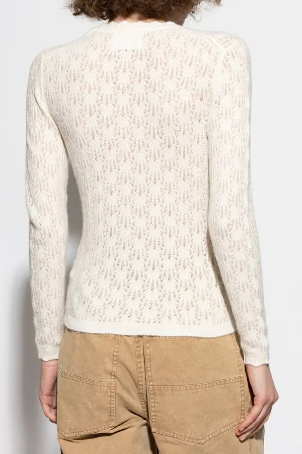 MARANT ETOILE Obeline Openwork Knit Sweater