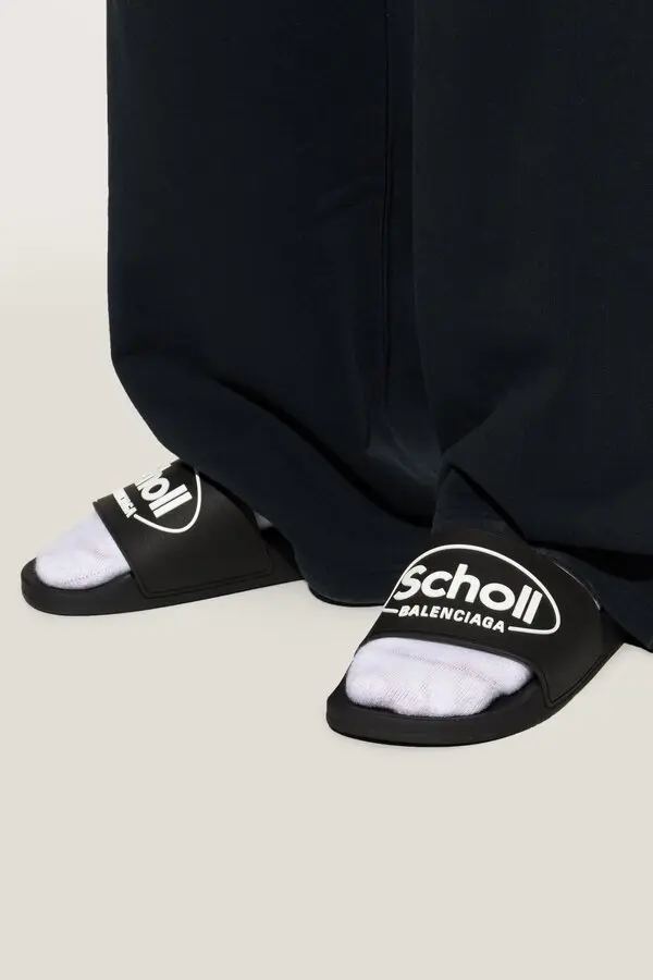 Balenciaga X Scholl Slides - Black