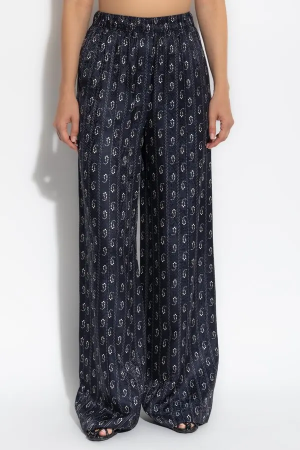 Tory Burch Patterned Wide-leg Trousers