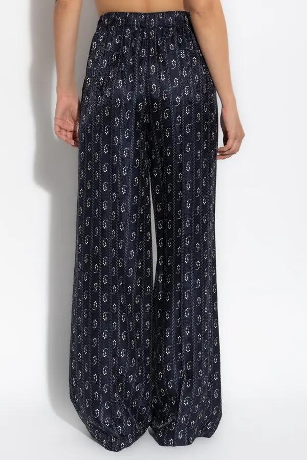 Tory Burch Patterned Wide-leg Trousers