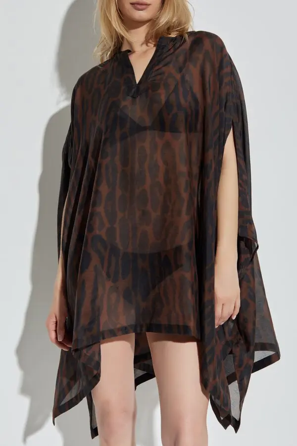 TOM FORD Animal Print Cotton And Silk Dress