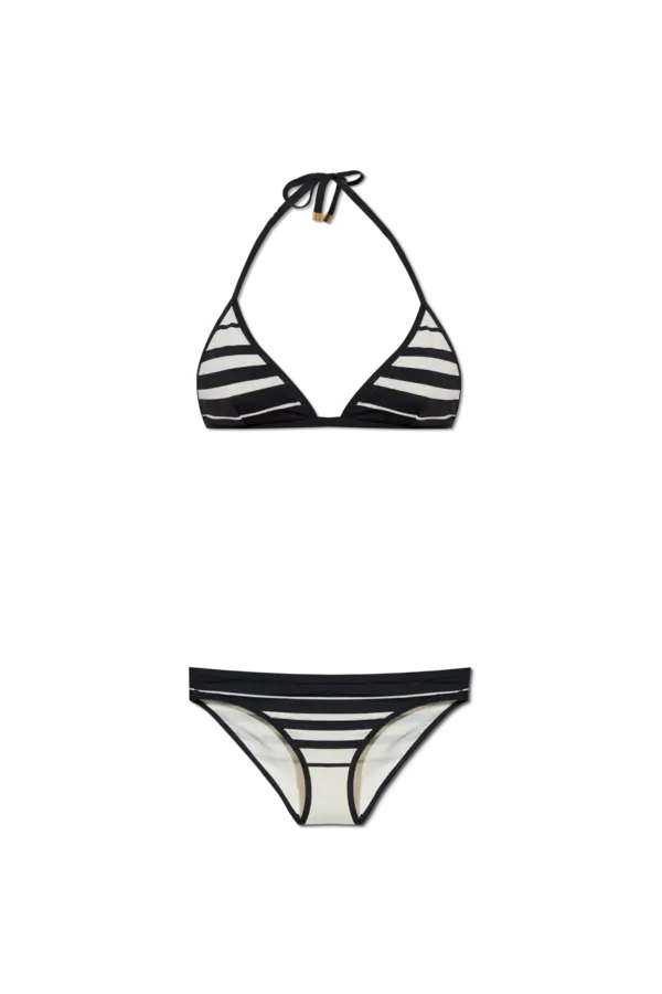 TOM FORD Striped Two-piece Swimsuit - Black