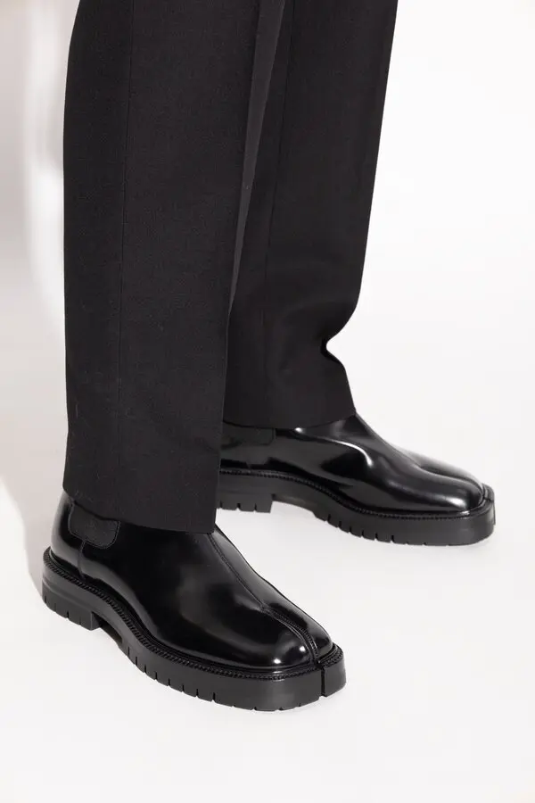 MAISON MARGIELA Patent Leather Chelsea Ankle Boots