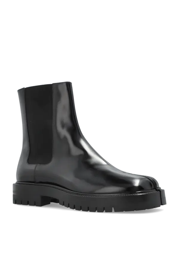 MAISON MARGIELA Patent Leather Chelsea Ankle Boots