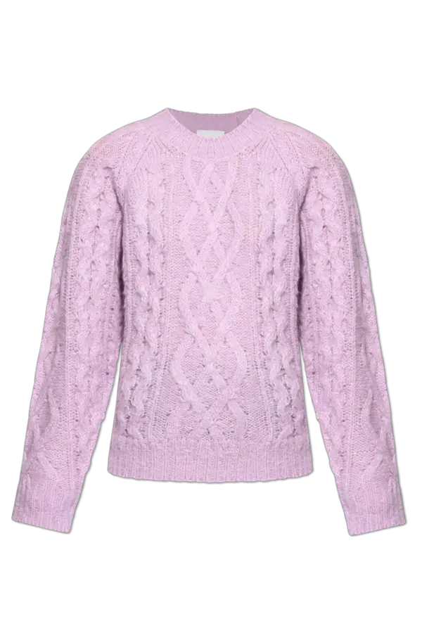 MARANT ETOILE Ysor Cable-knit Sweater - Pink