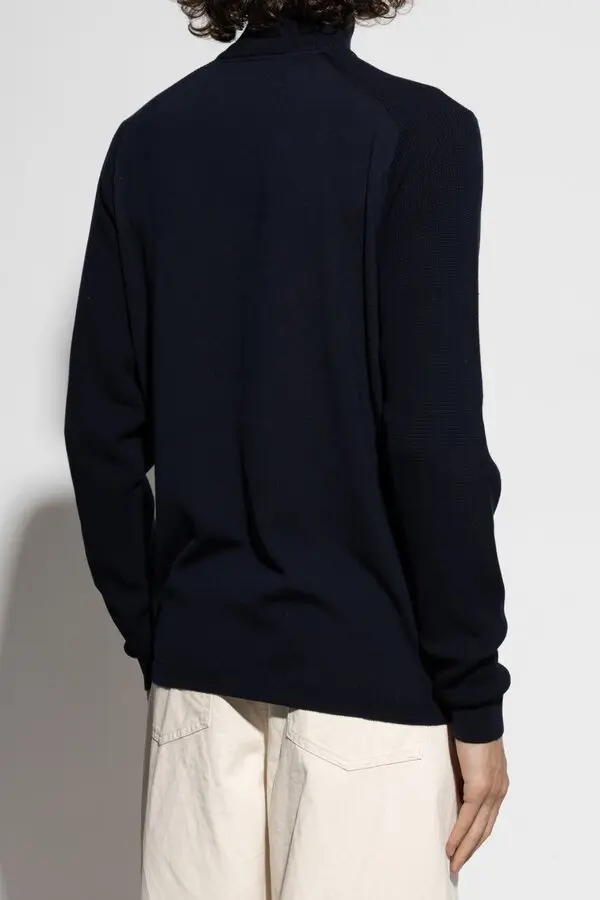 Sease Virgin Wool Stand-up Collar Sweater