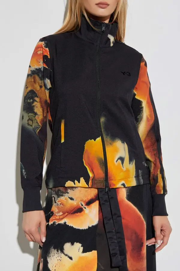 Y3 Printed Zip-up Sweatshirt