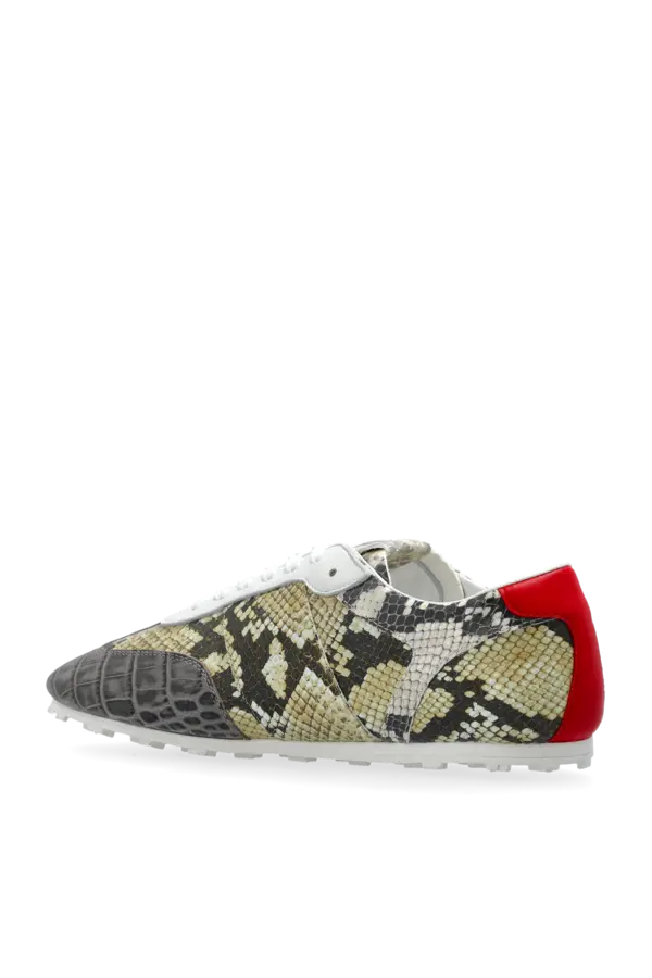 Marni Sports Shoes With Snakeskin Motif - Grey