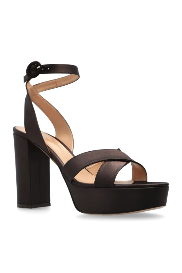 GIANVITO ROSSI Sabrina Platform Sandals - Brown