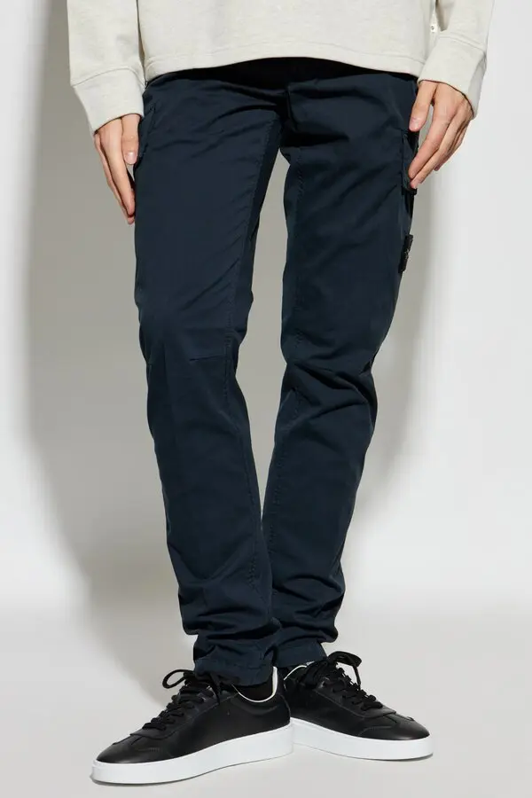 Stone Island Tapered Logo Trousers