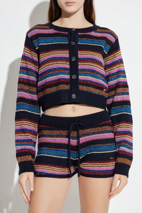 Dsquared2 Striped Knit Cardigan