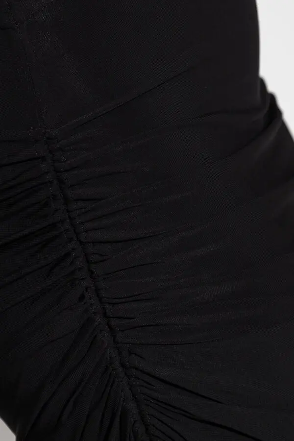 Alaïa Side-draped Maxi Skirt - Black