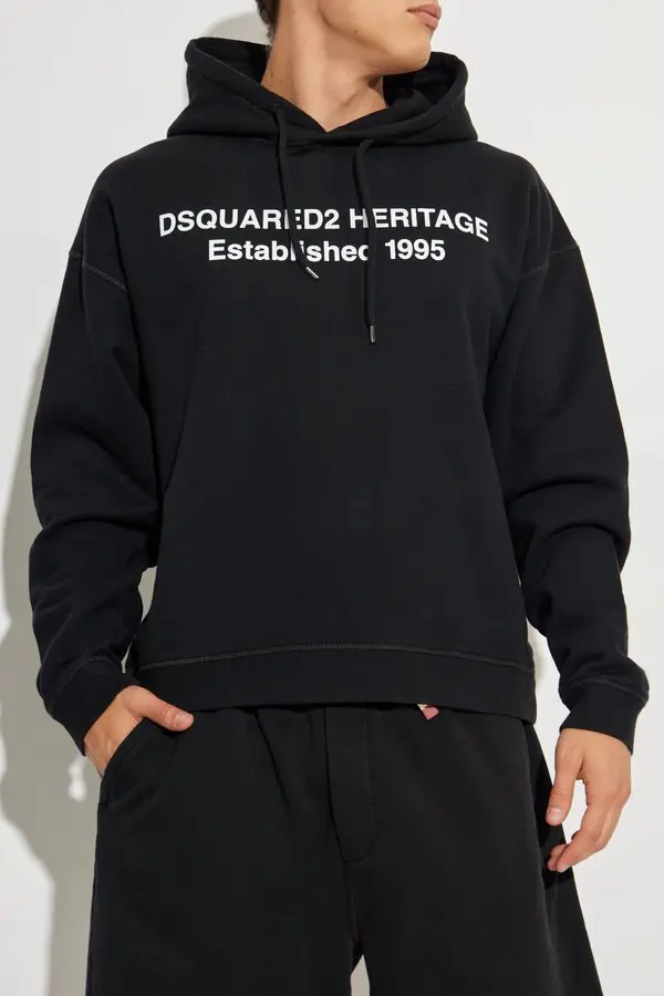 Dsquared2 Heritage Printed Sweatshirt - Black