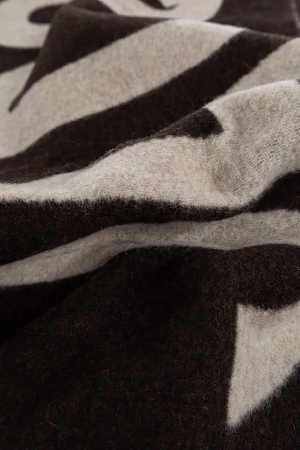Jacquemus Scarf With Logo - Brown