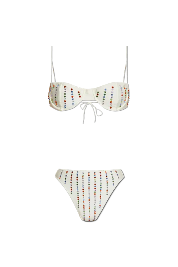Oseree Embellished Two-piece Swimsuit - White