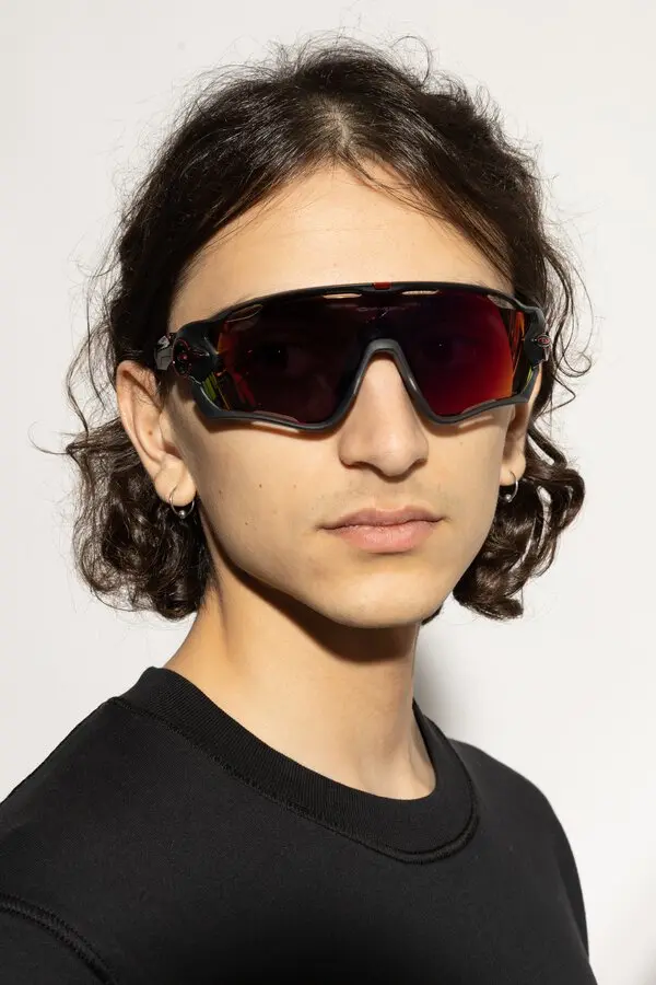 Oakley Jawbreaker Shield Sunglasses - Black