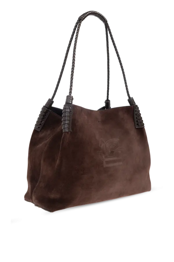 Etro Suede Shoulder Bag - Brown