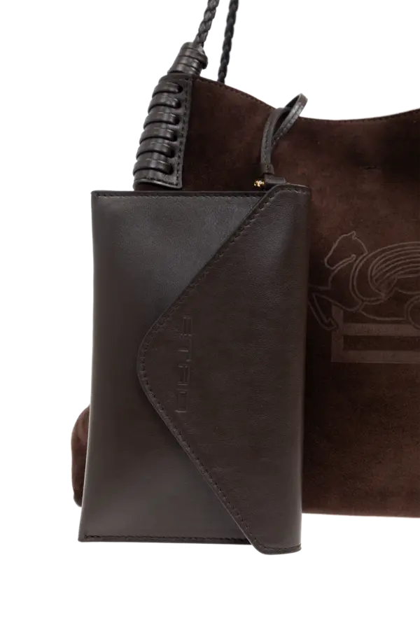 Etro Suede Shoulder Bag - Brown