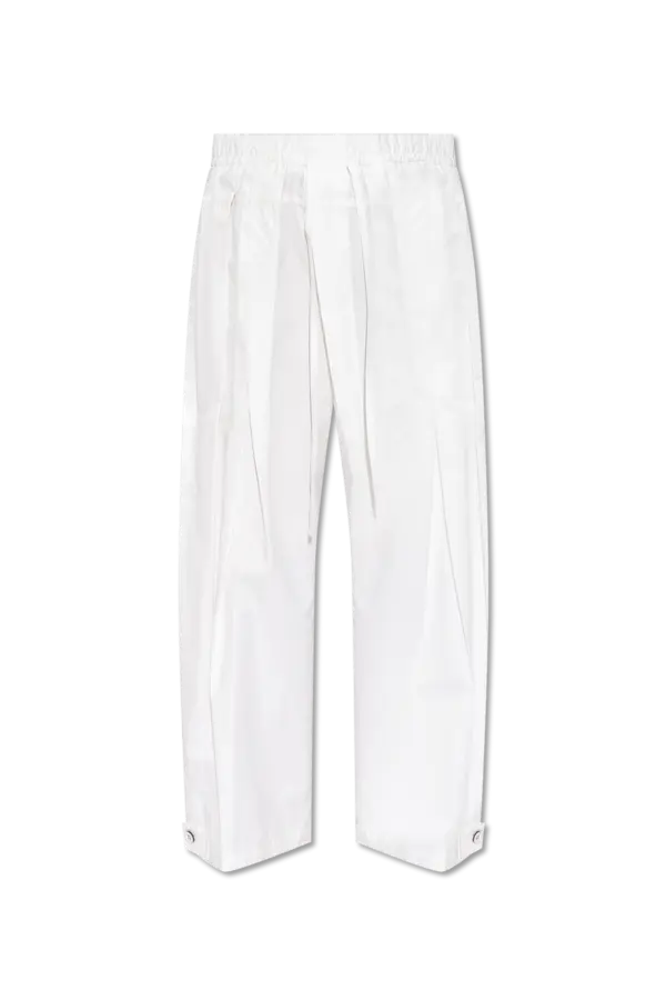 JIL SANDER Oversized Organic Cotton Trousers