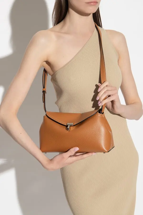 TOTEME Leather Shoulder Bag - Brown