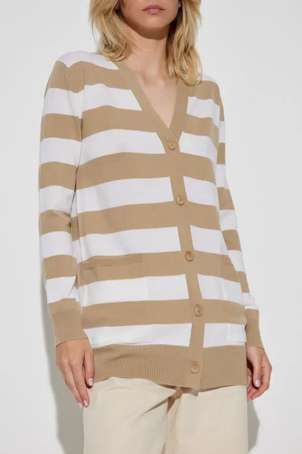 Max Mara Fiemme Wool Cardigan - Beige