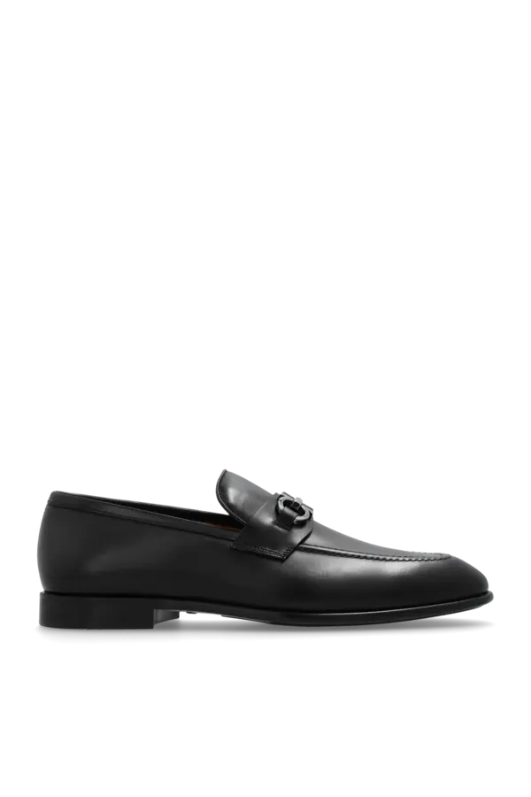 FERRAGAMO Gancini Leather Loafers