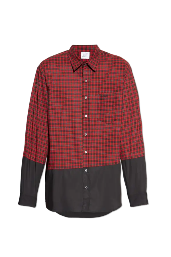 Vetements Two-tone Plaid Pattern Shirt