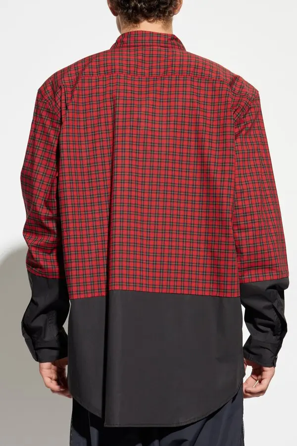 Vetements Two-tone Plaid Pattern Shirt