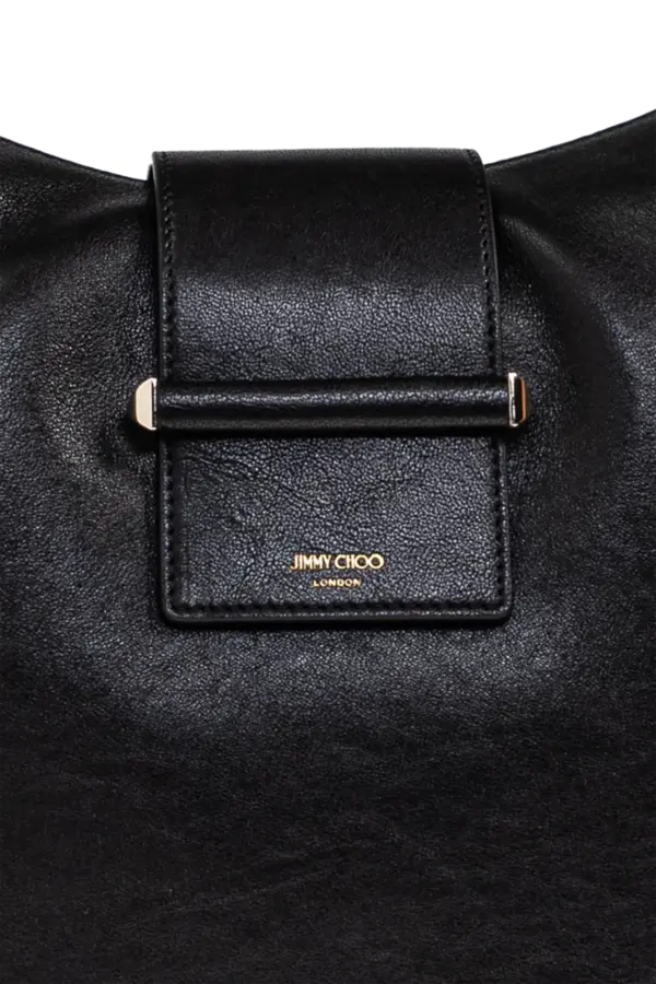 JIMMY CHOO Bar Medium Shoulder Bag - Black