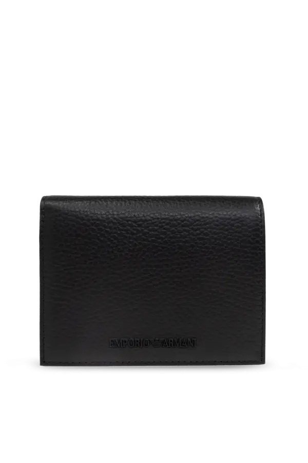 Emporio Armani Leather Wallet - Black