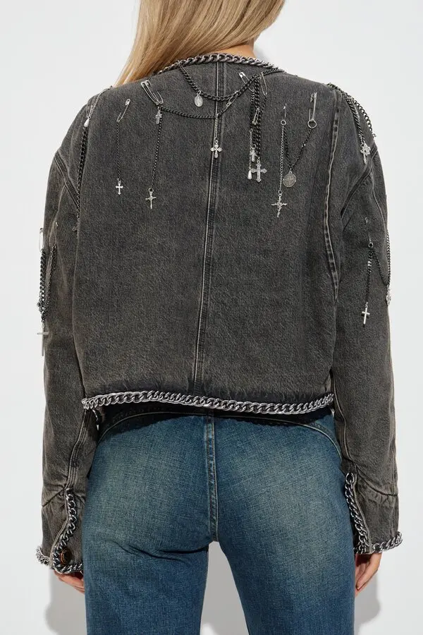 R13 Denim Jacket With Appliqués