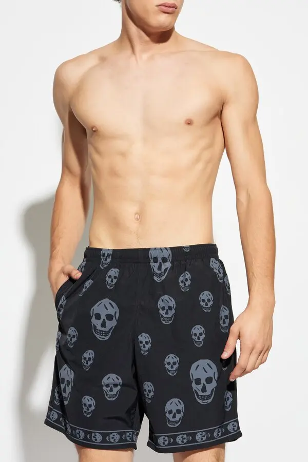 Alexander McQueen Skull Motif Swim Shorts