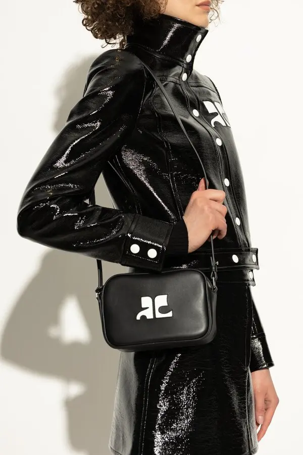 COURREGES Re-edition Shoulder Bag - Black