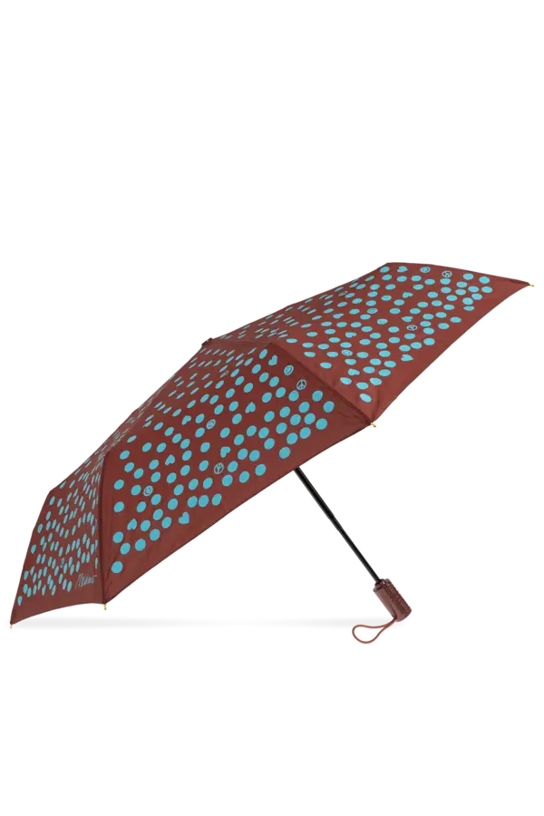 Moschino Folding Umbrella - Brown