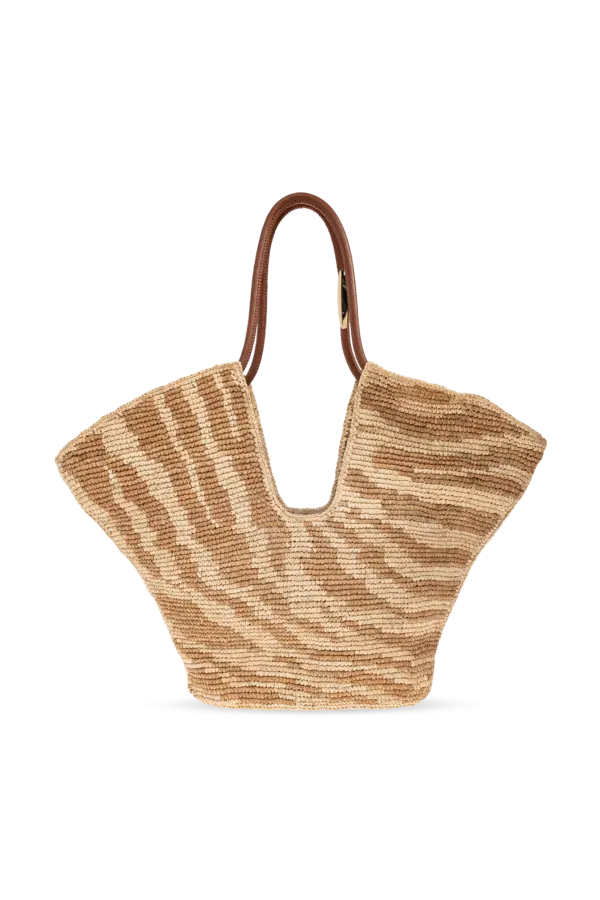 Zimmermann Raffia Shopper Bag - Beige