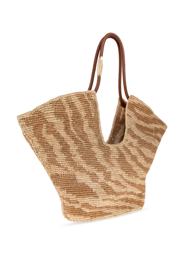 Zimmermann Raffia Shopper Bag - Beige