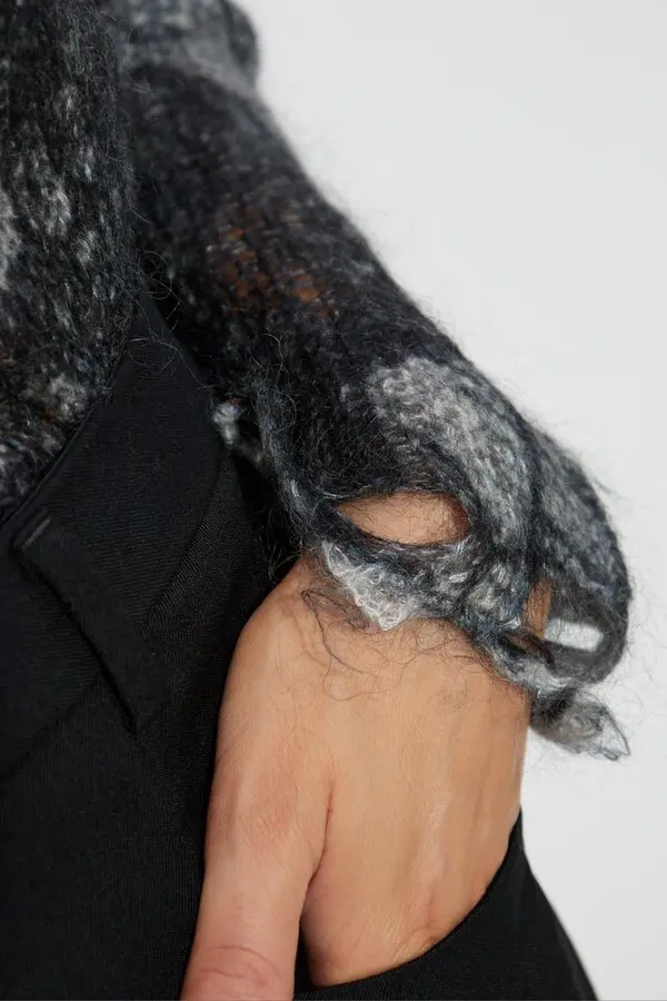 R13 Vintage-effect Sweater - Grey
