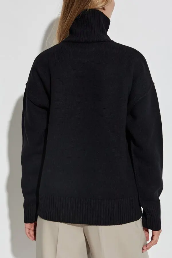 AMI Paris Wool Turtleneck With Logo