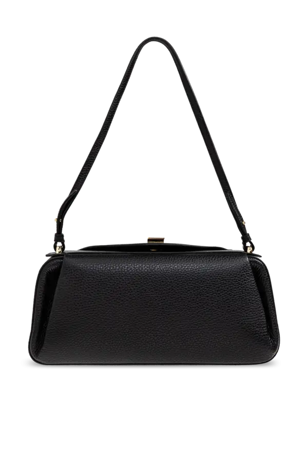 Yuzefi Oyster Shoulder Bag - Black