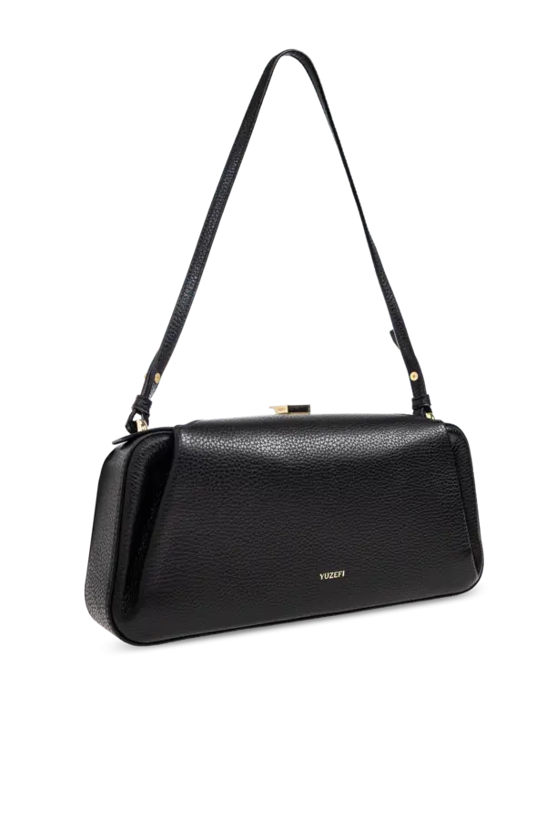Yuzefi Oyster Shoulder Bag - Black